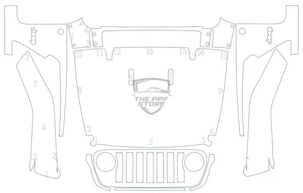 The PPF Store - 2021 Jeep Gladiator Freedom PPF Kit