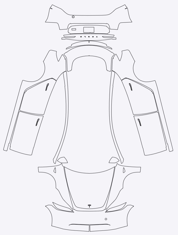 The PPF Store - 2022 Tesla 3 Base PPF Kit